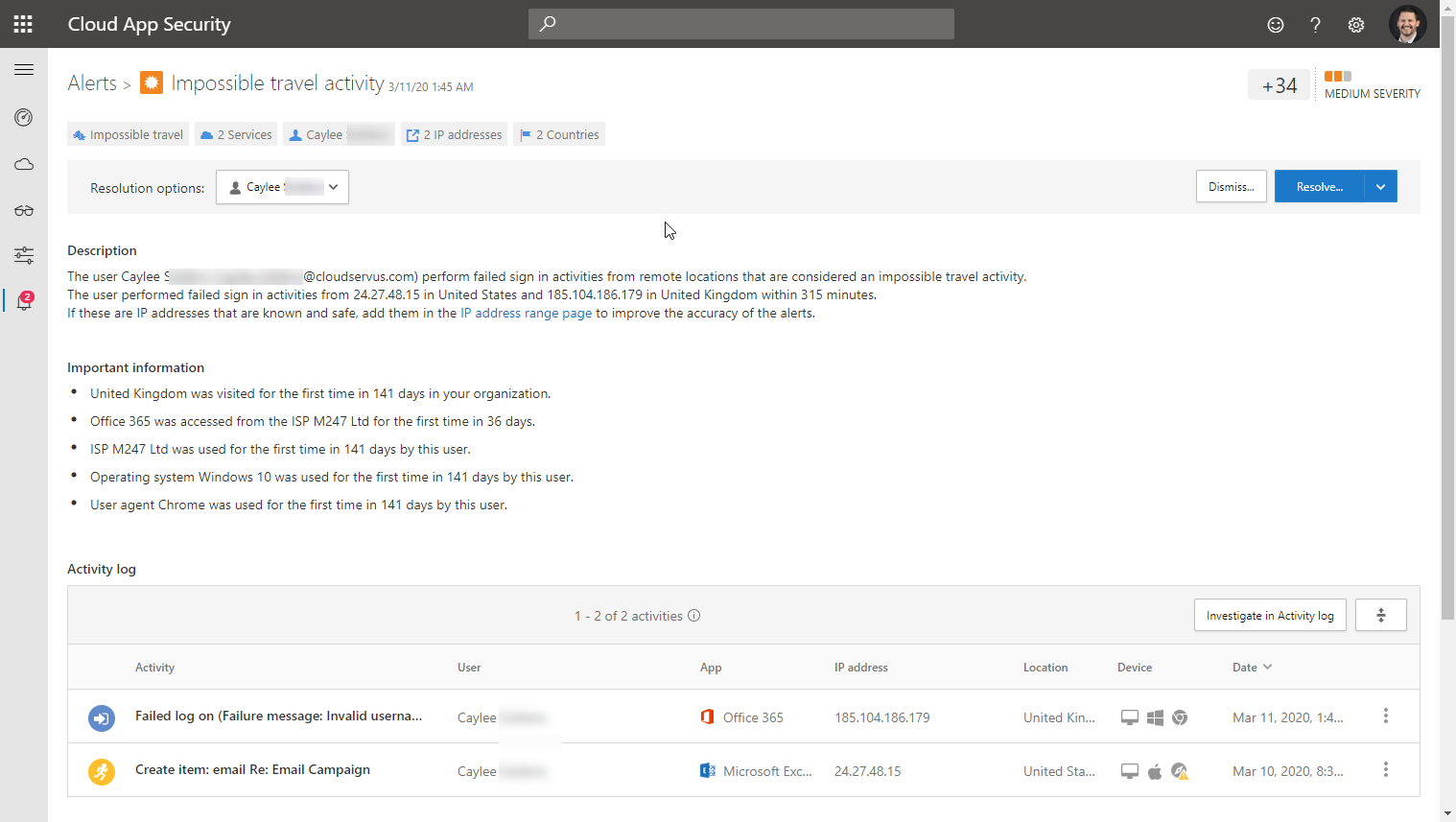 Microsoft Cloud App Security continues to impress! - Microsoft ...